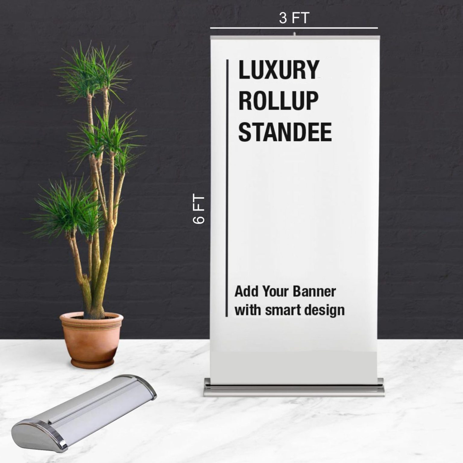 Roll-up Standee Sizes & Dimension Guide