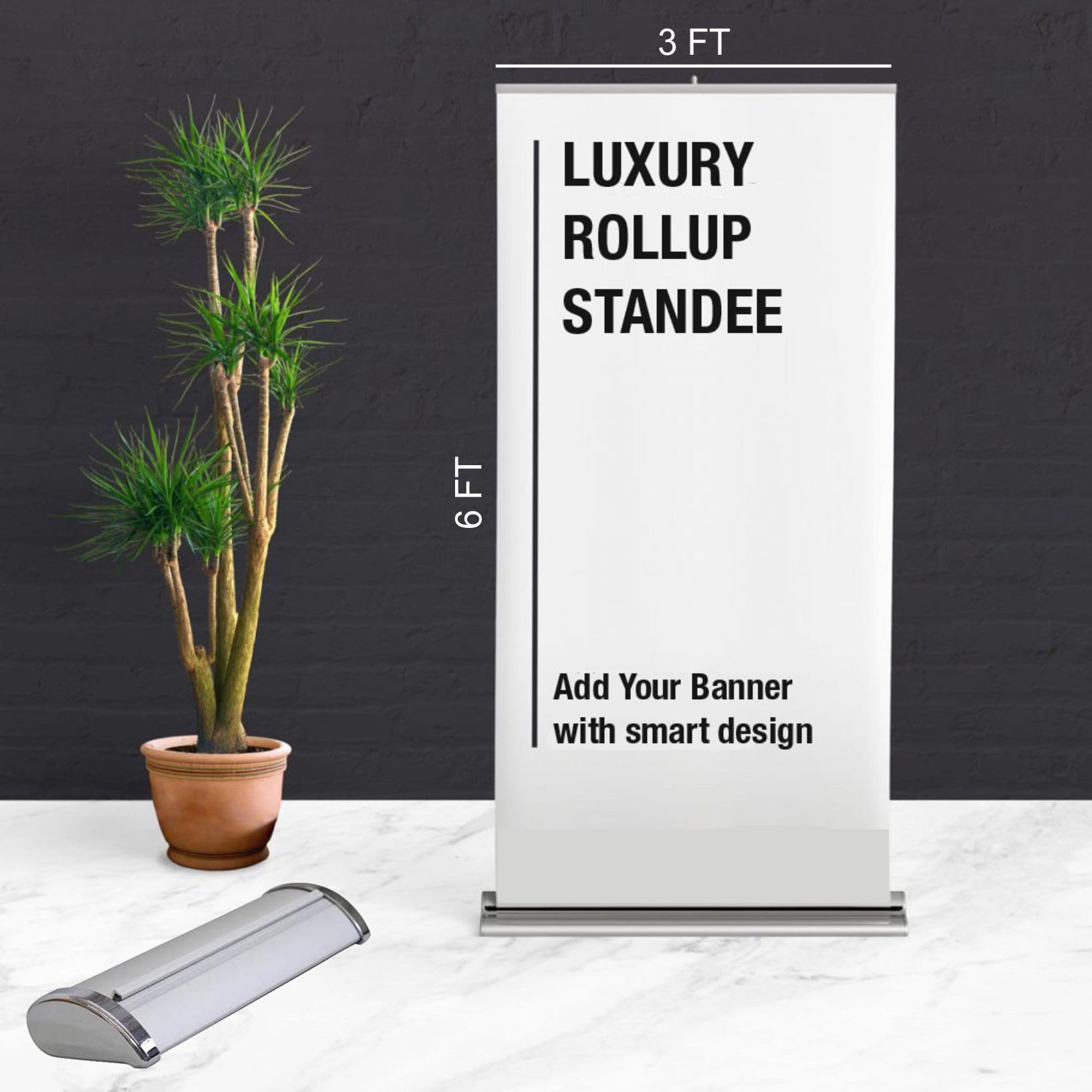Roll-up Standee Sizes & Dimension Guide