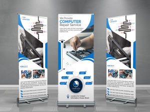 Roll-up Standee Sizes & Dimension Guide