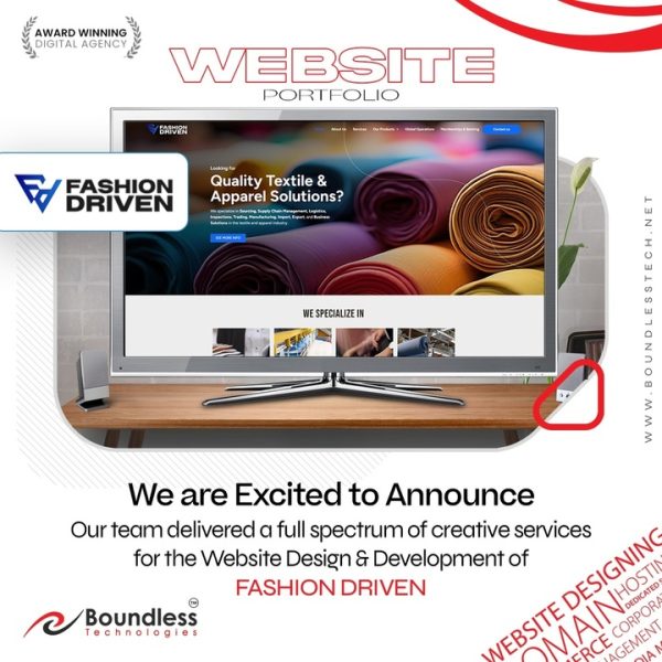 Boundless Technologies launch official website for Fashion Driven