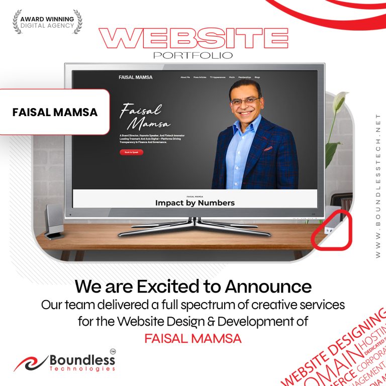 Boundless Technologies Developed New Website for Faisal Mamsa